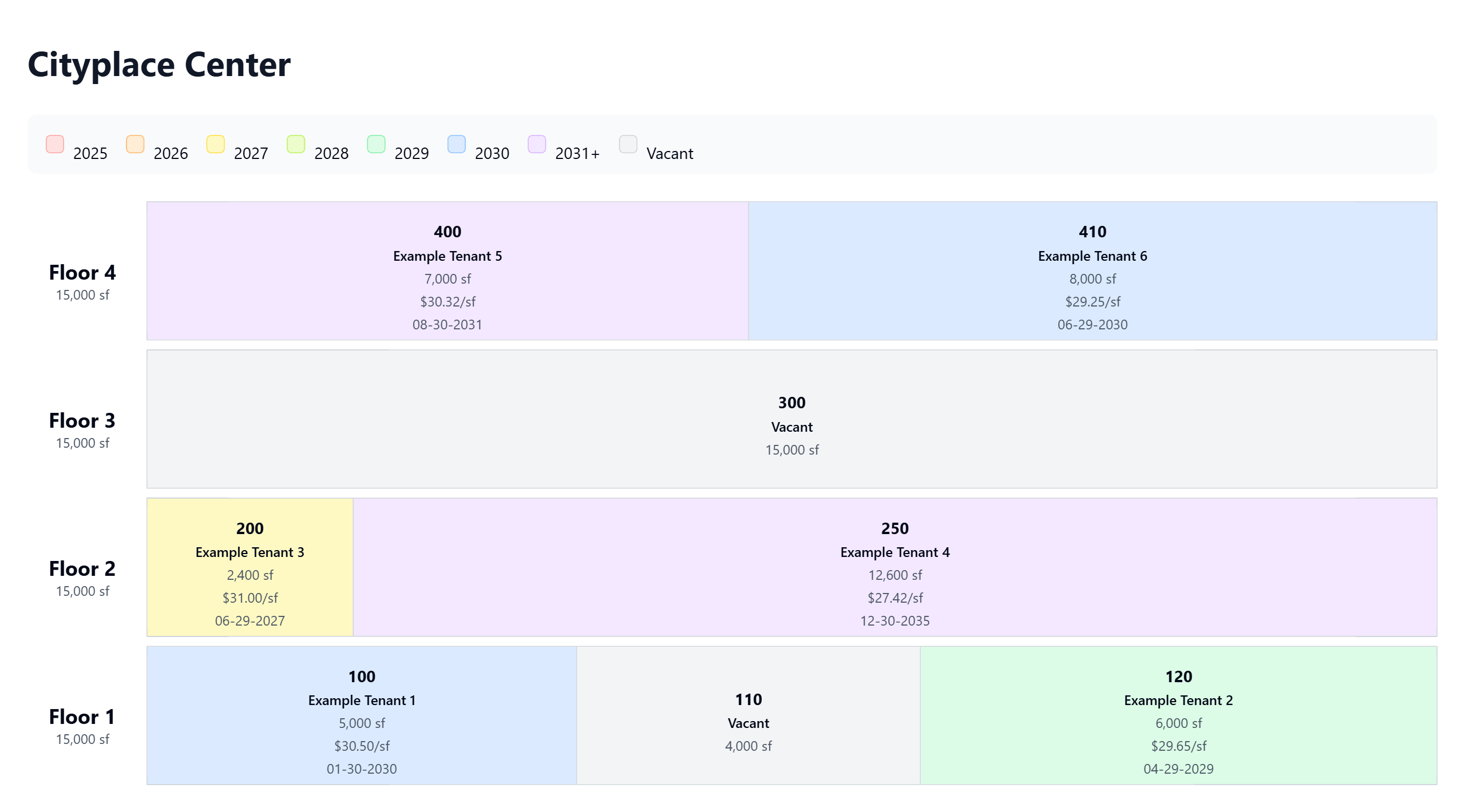 Create Free Commercial Real Estate Stacking Plans | FreeStackingPlan